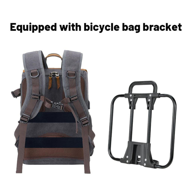 Litepro DSLR Crazy-Horse-Leather Backpack For Brompton Bicycle ...