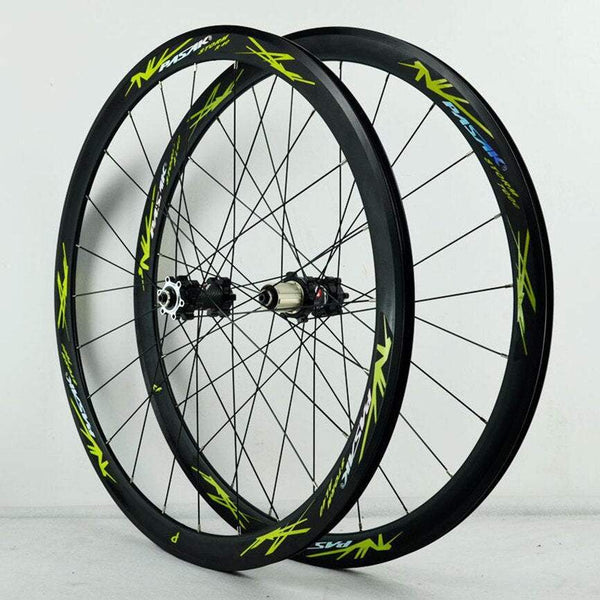 Litepro 700C Disc Brake Road Bicycle Wheelset 40MM Rim QR/Thru-axis St ...