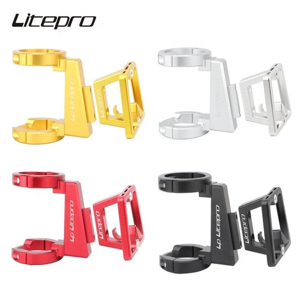 Litepro Elite Folding Bicycle K3 plus Pig Nose Front Bag Adapter Mount ...