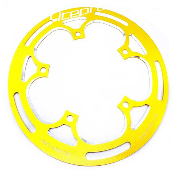 Litepro Folding Bike Chainwheel Guard for Protect 130BCD 52/53T Chainr ...